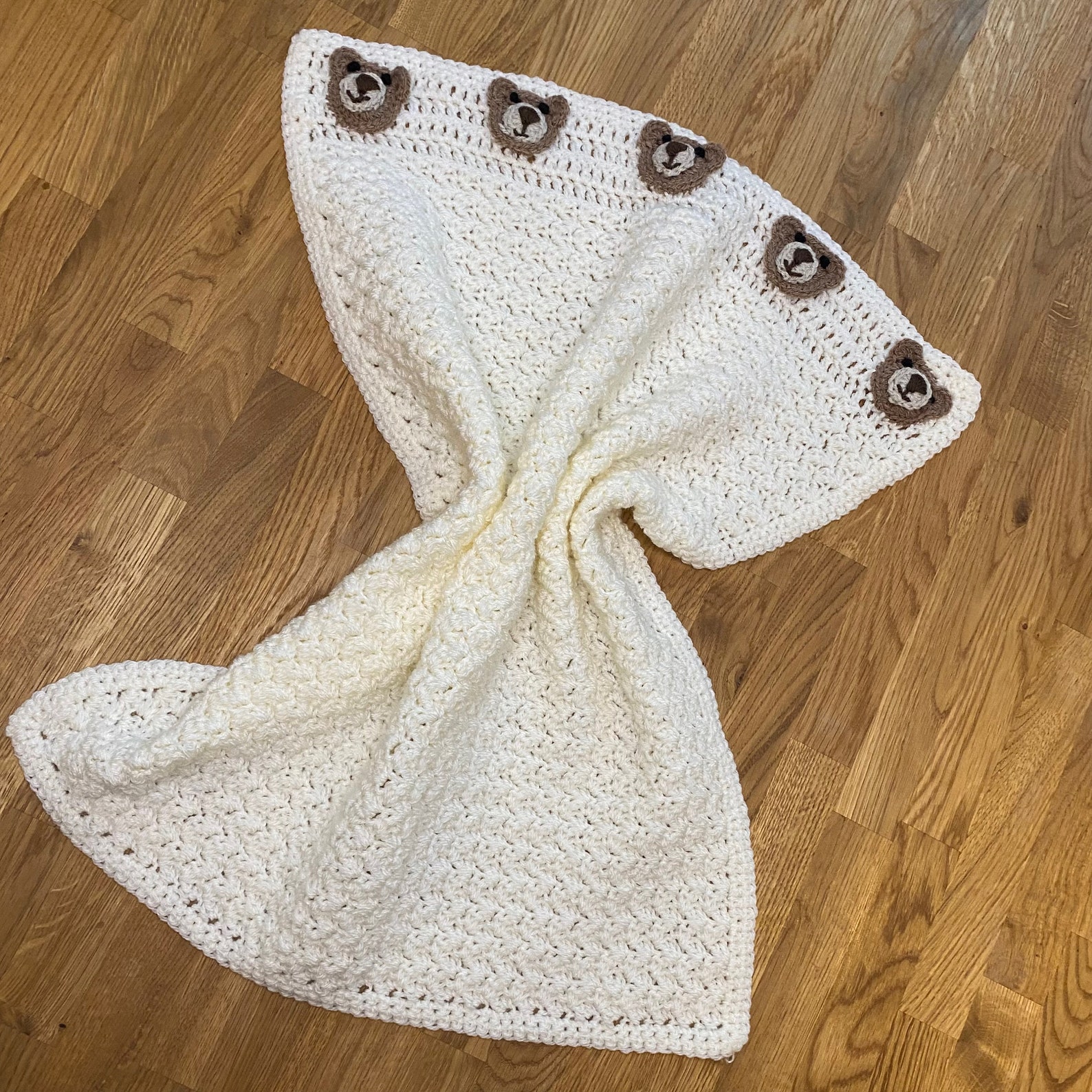 Newborn Baby Teddy Bear Gift Set Crochet Patterns Unisex Baby Blanket ...