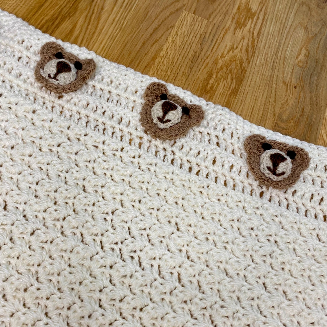 Newborn Baby Teddy Bear Gift Set Crochet Patterns Unisex Baby Blanket ...