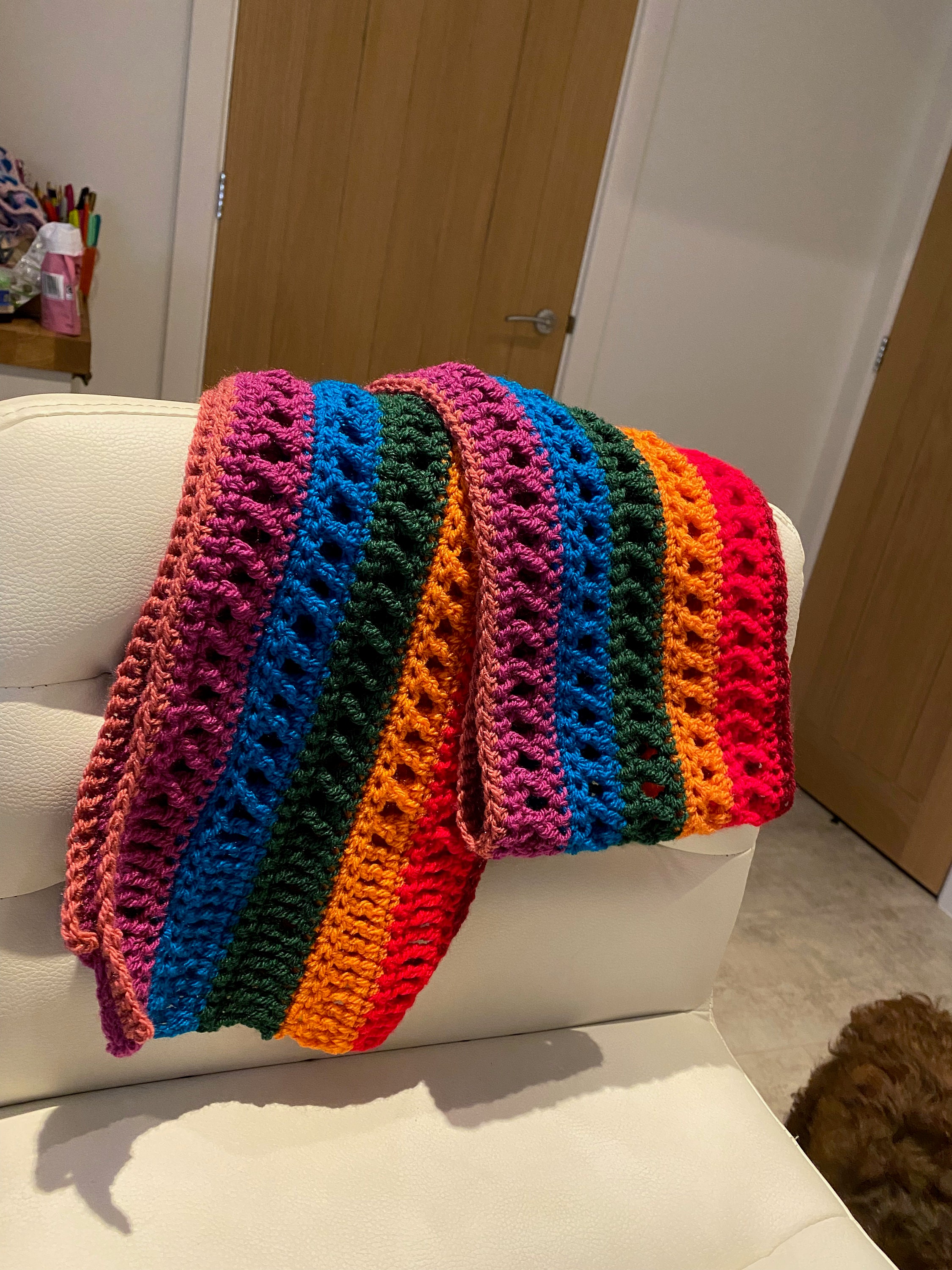 Autumn Rainbow Scarf Pattern | Easy Crochet Pattern for a Gorgeous ...