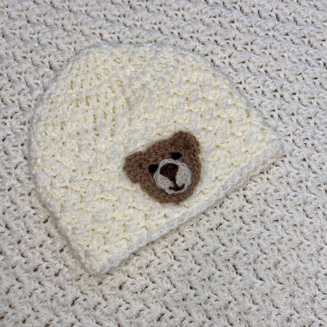 Newborn Baby Teddy Bear Gift Set Crochet Patterns Unisex Baby Blanket ...