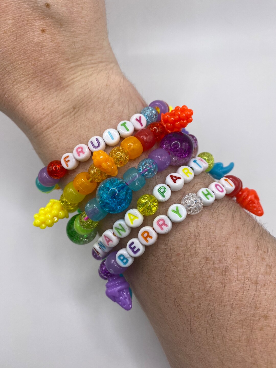 Rainbow Fruit Kandi Stack - Etsy