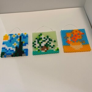 Mini Impressionist Perler Bead Copies - Etsy
