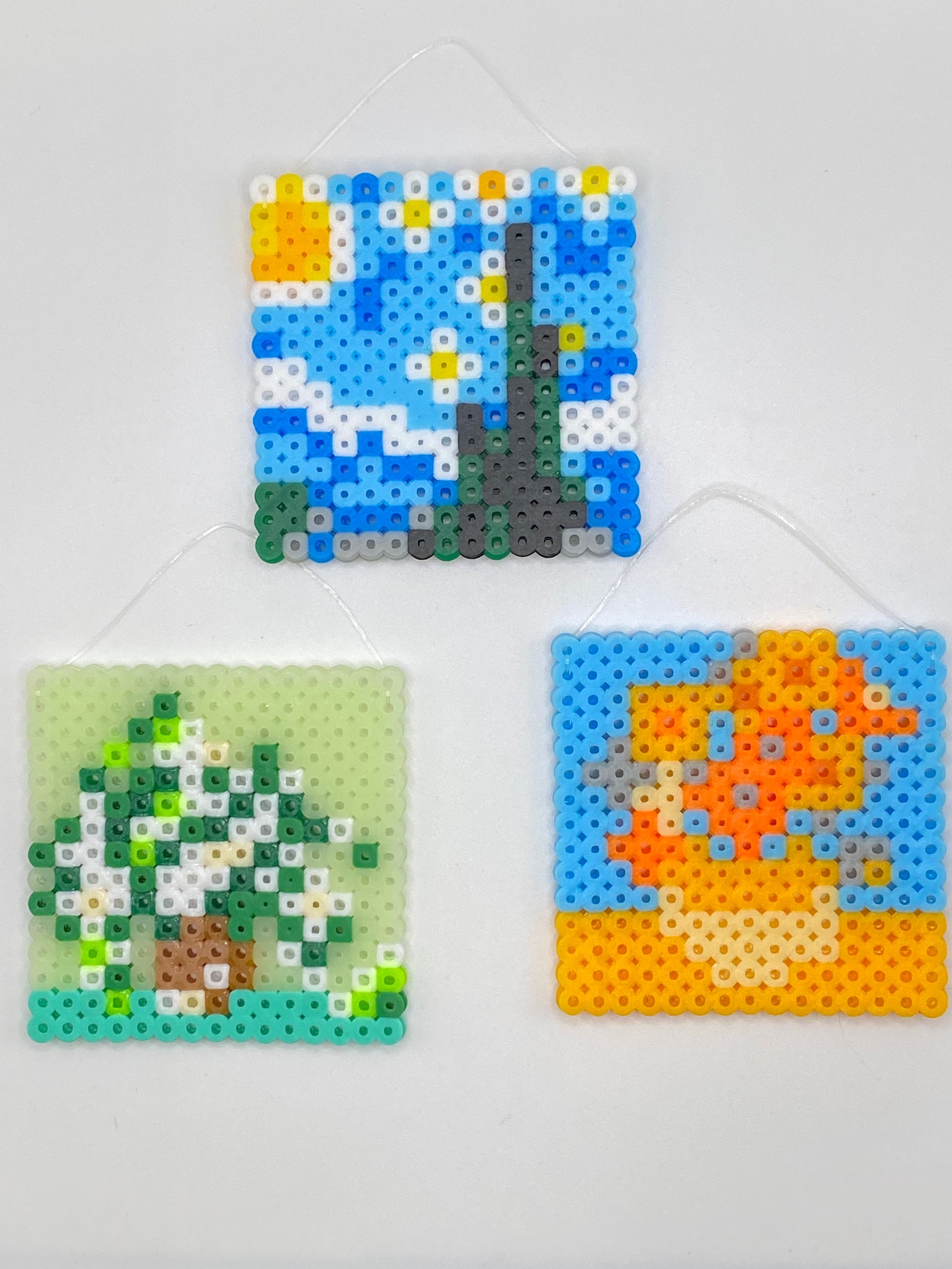 Mini Impressionist Perler Bead Copies - Etsy