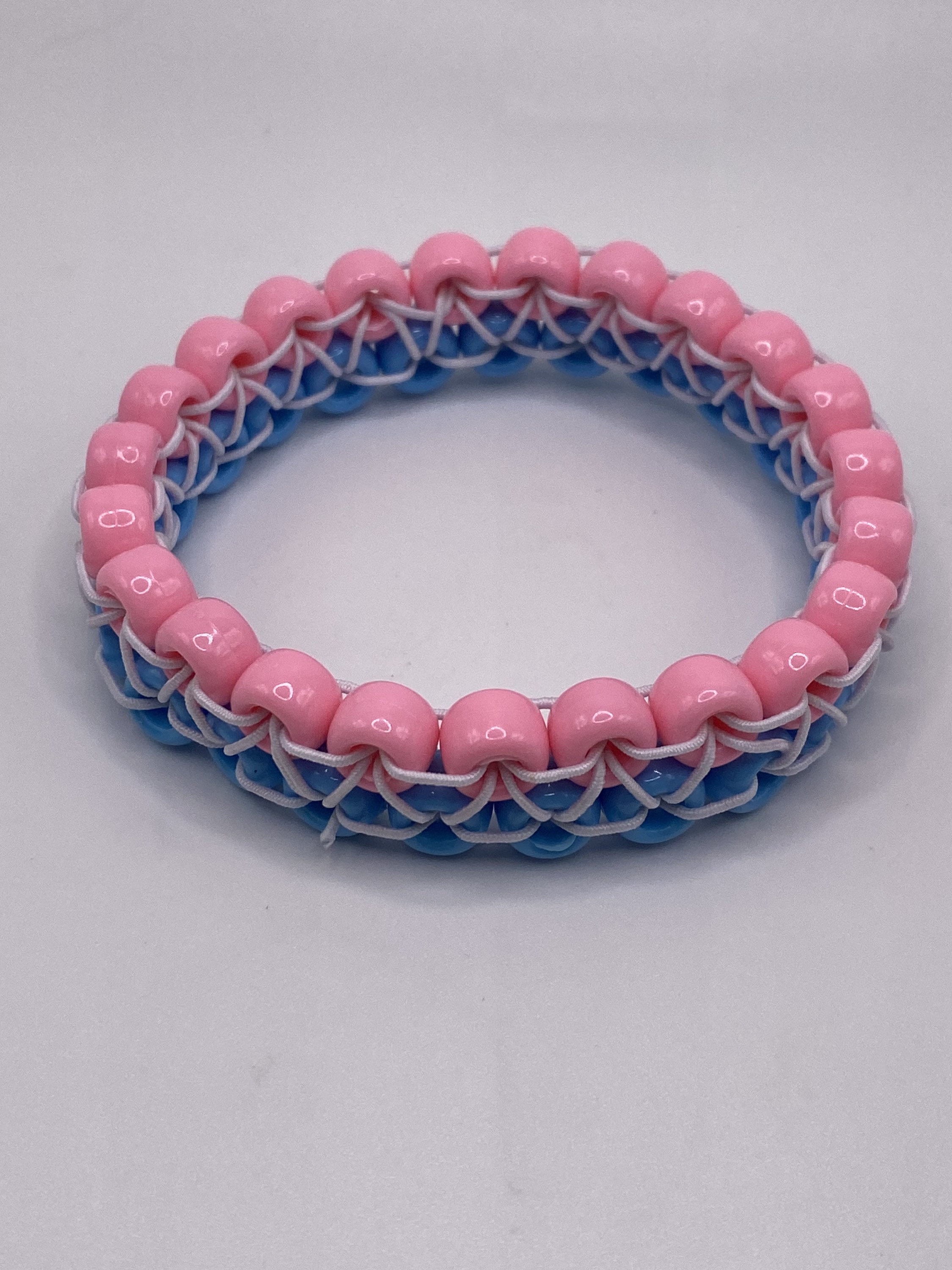 Pink and Blue Ladder Cuff - Etsy