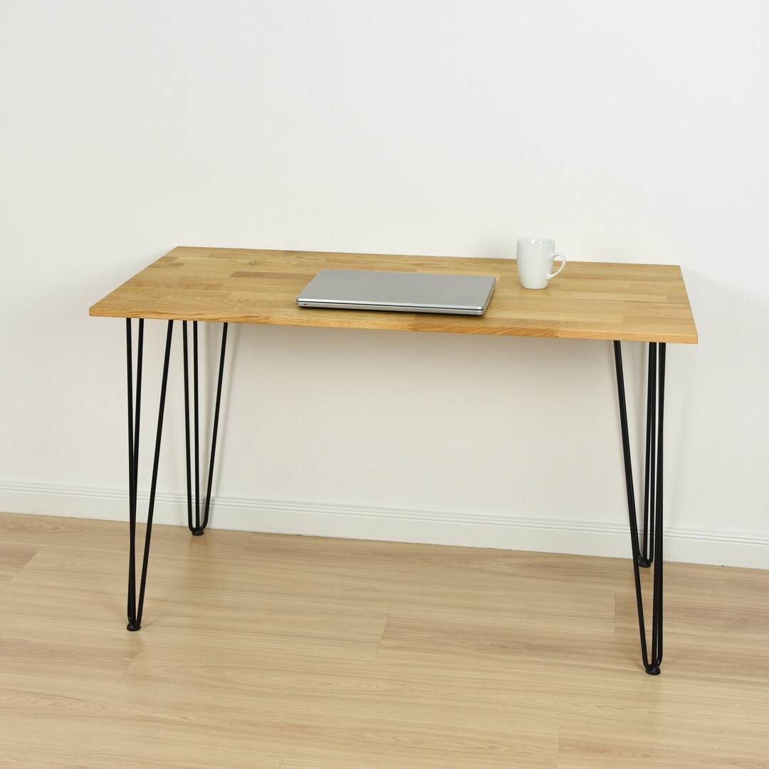 Solid Oak Desk/ Office Desk/ Wooden Desk / Study Desk / Mid Century ...