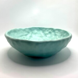 Minimalist Light Blue Pinch Bowl - Handcrafted Matte Finish Design - Etsy