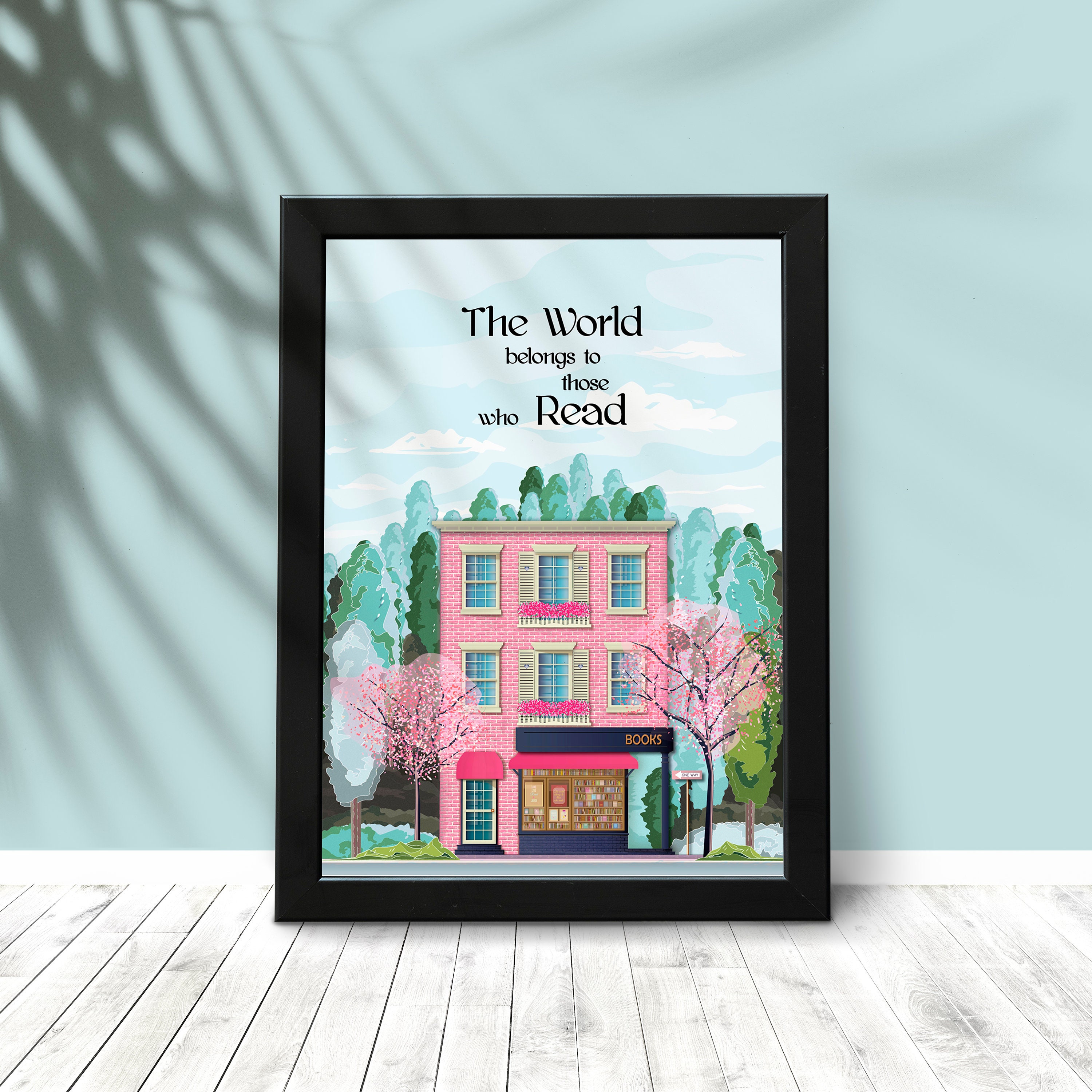 Book Lover Gift Digital Download Poster, Reading Art Print, Home ...