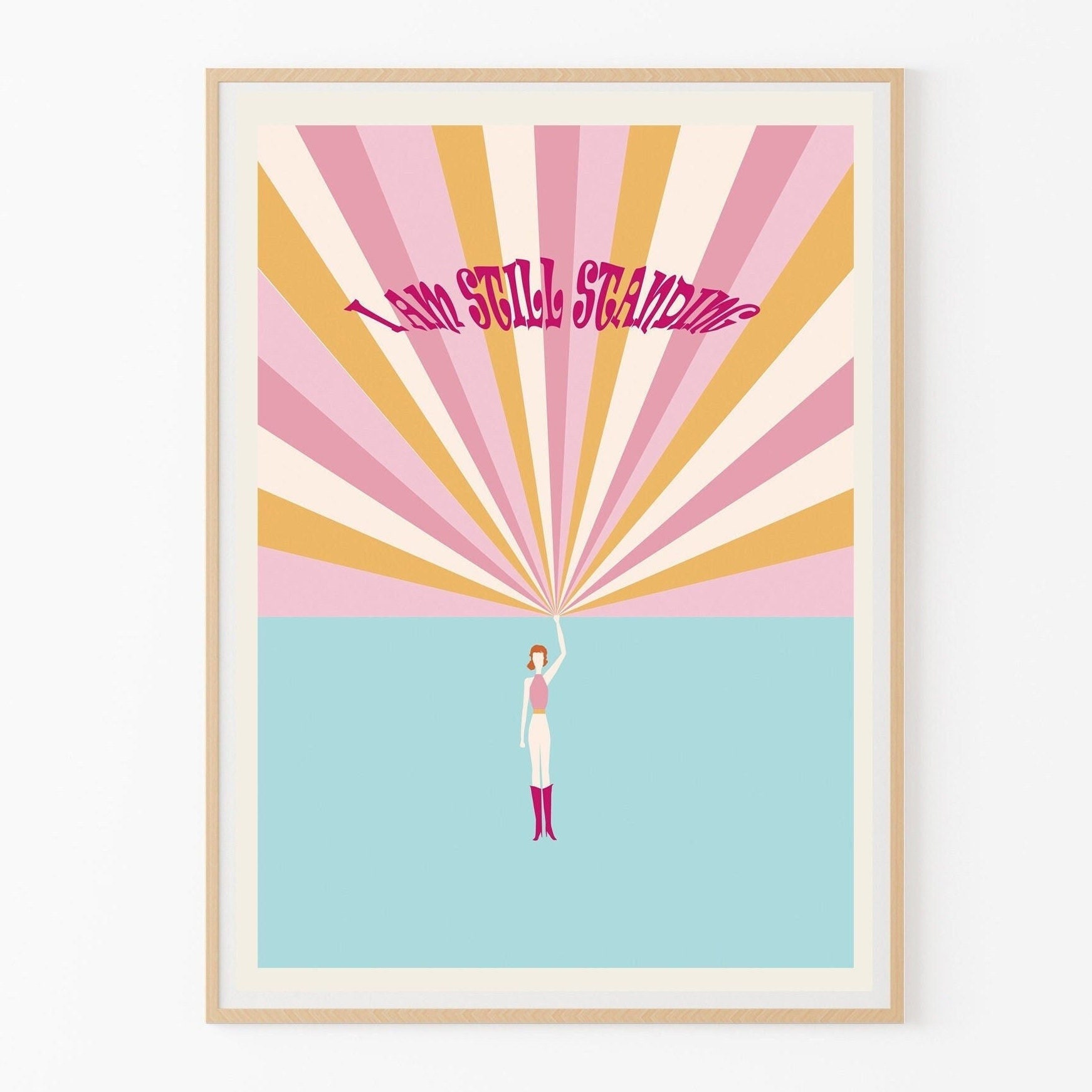 I Am Still Standing, PRINTABLE Retro Im Still Standing Motivational ...