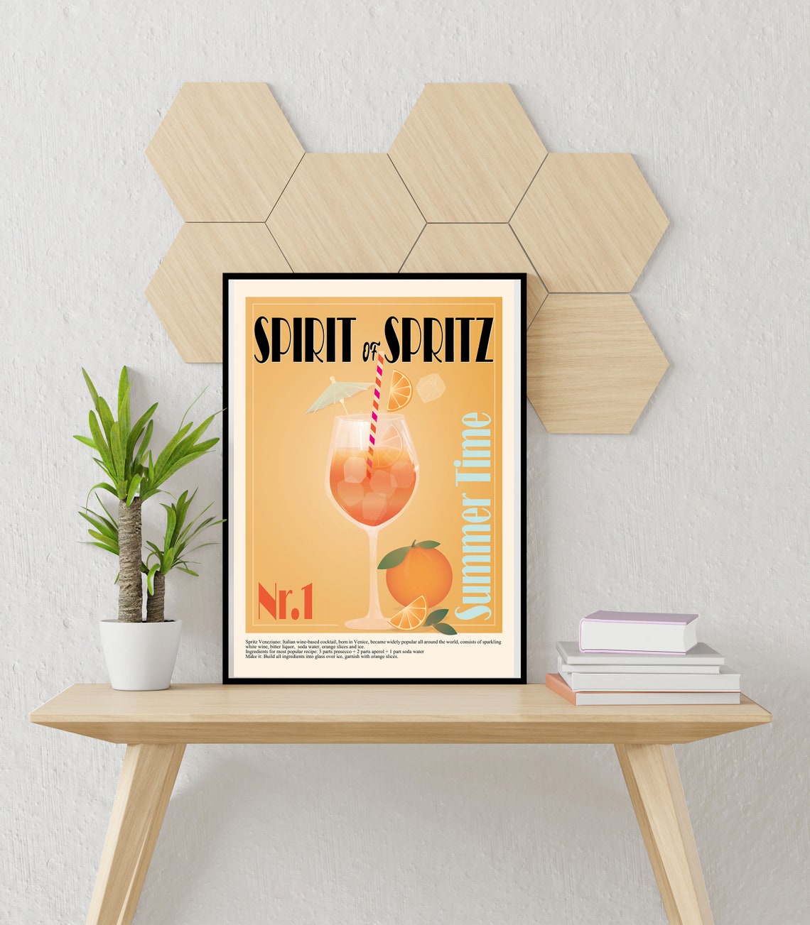 Aperol Spritz, Cocktail PRINTABLE, Bar Cart Wall Art, Kitchen Bar Decor ...