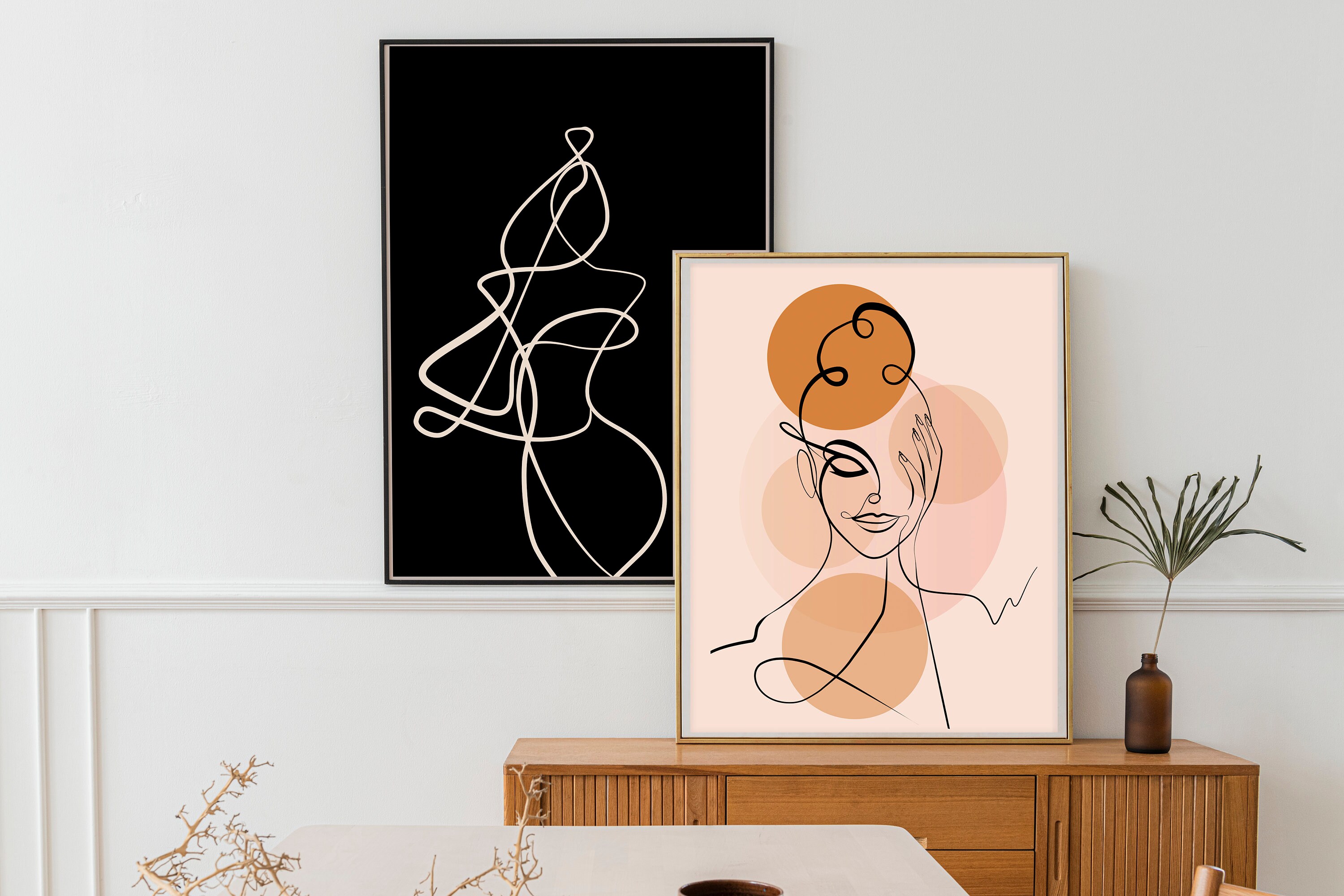 PRINTABLE Woman One Line Art, One Line Drawing, Single Line Art, Woman ...