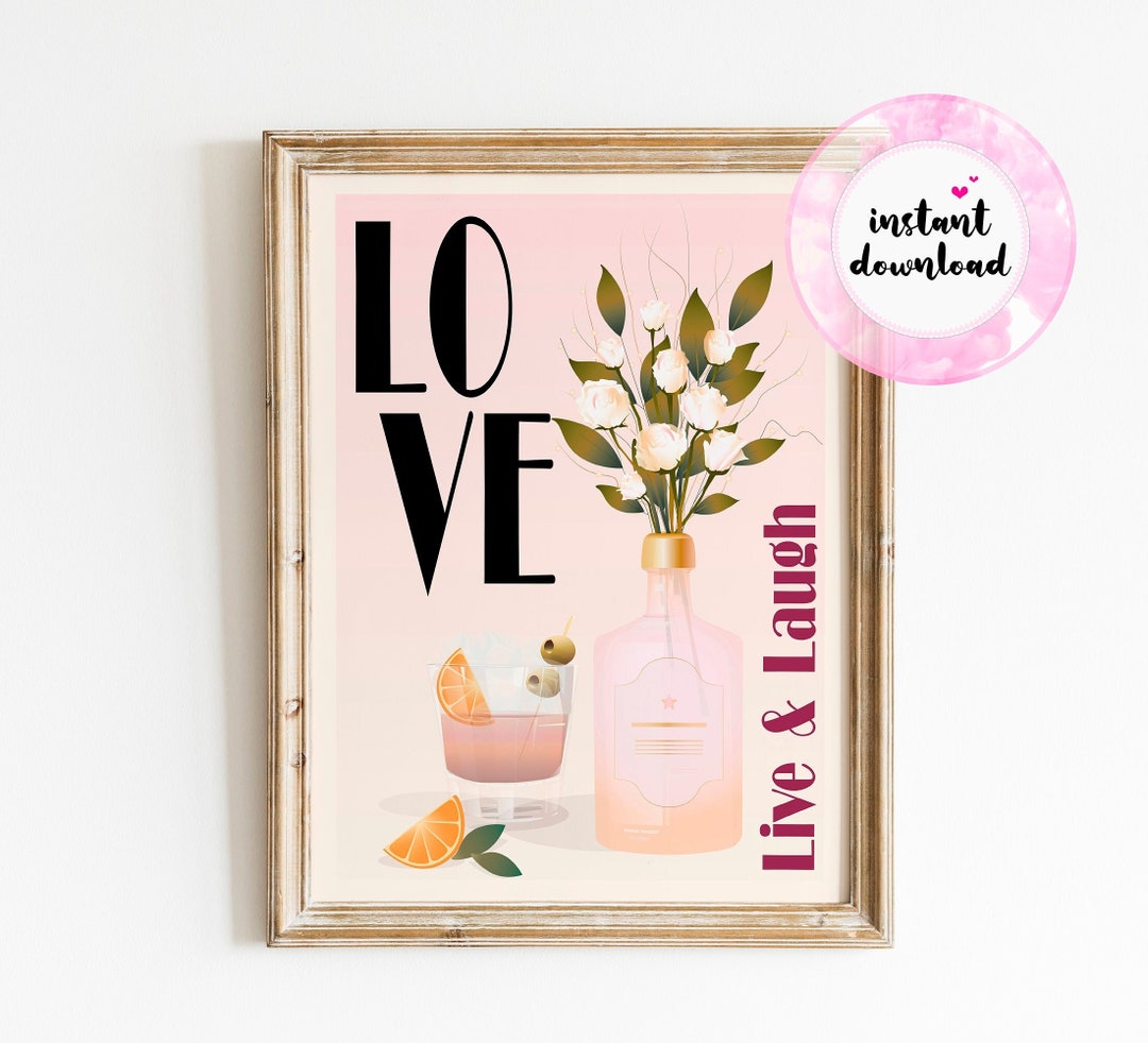 PRINTABLE Love Art, Love Sign, Love Print, Love, Live, Laugh, Enjoy ...