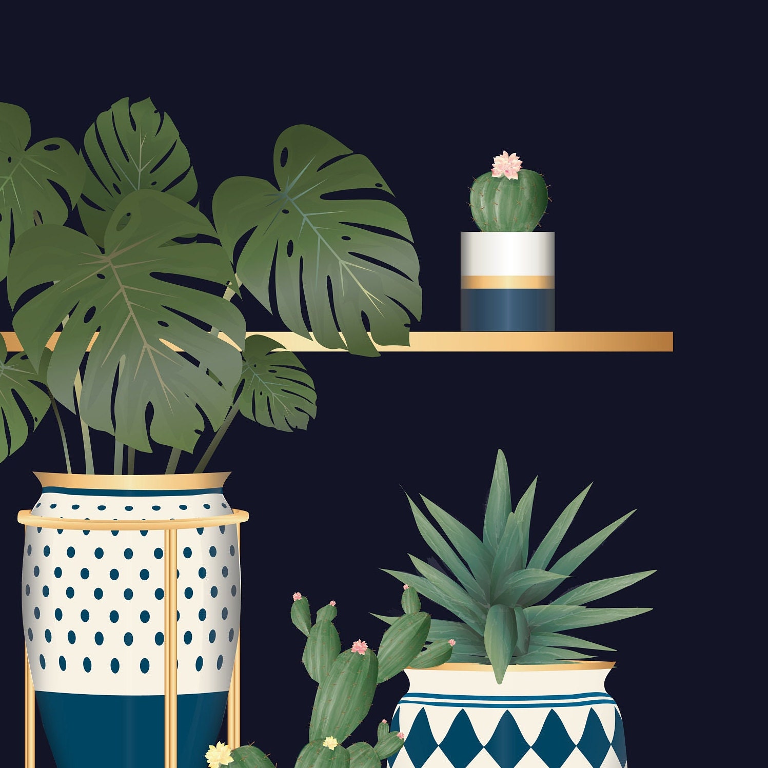 Tropical Plants PRINTABLE Wall Art, Botanical Plants, Nature Inspire ...