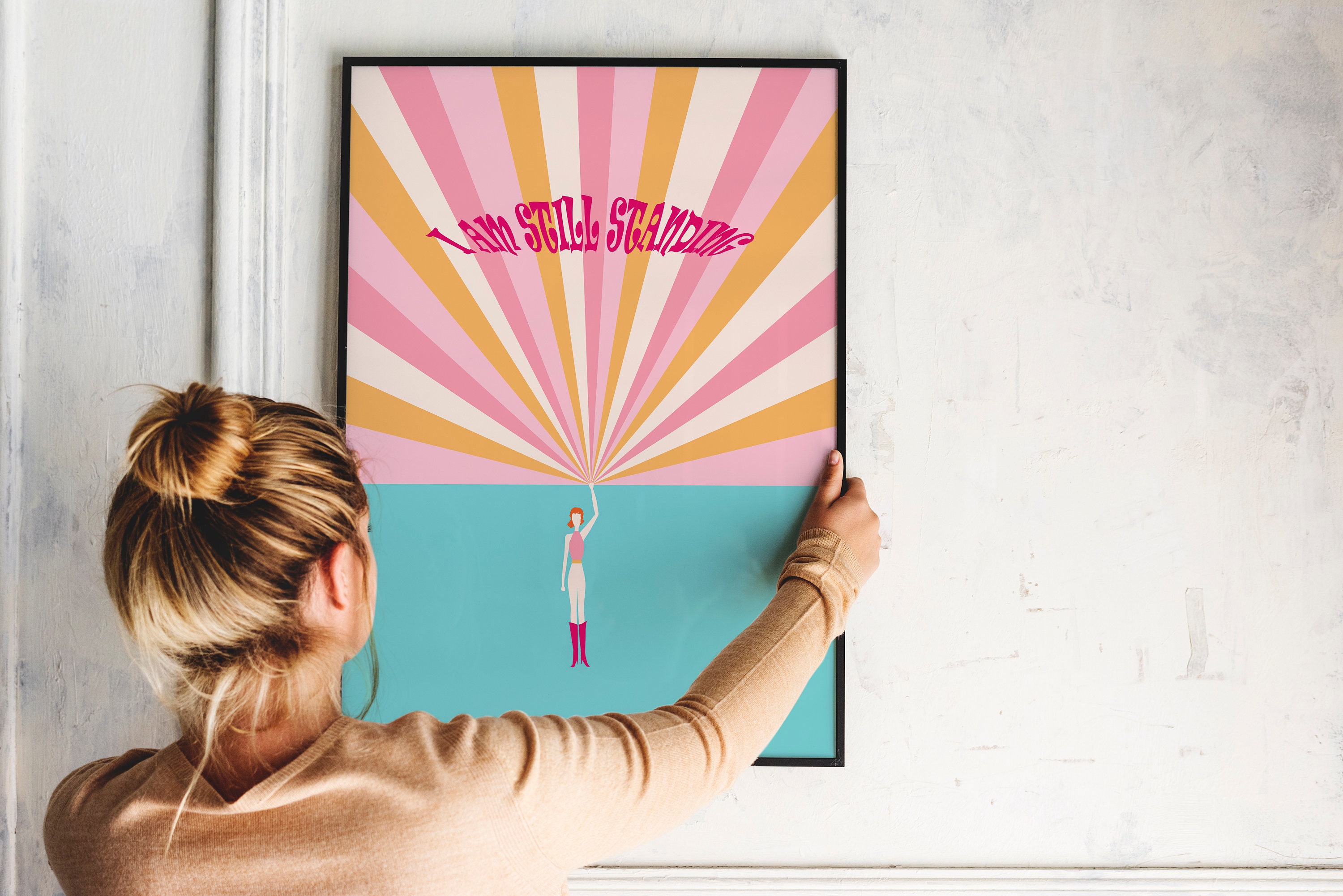 I Am Still Standing, PRINTABLE Retro Im Still Standing Motivational ...