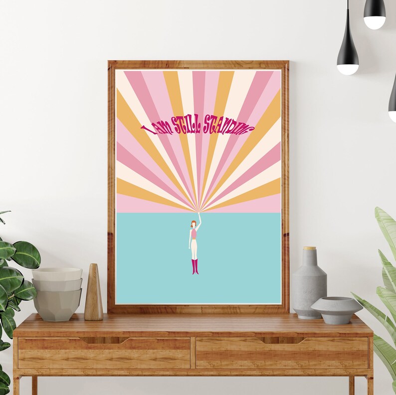 I Am Still Standing PRINTABLE Retro Im Still Standing - Etsy