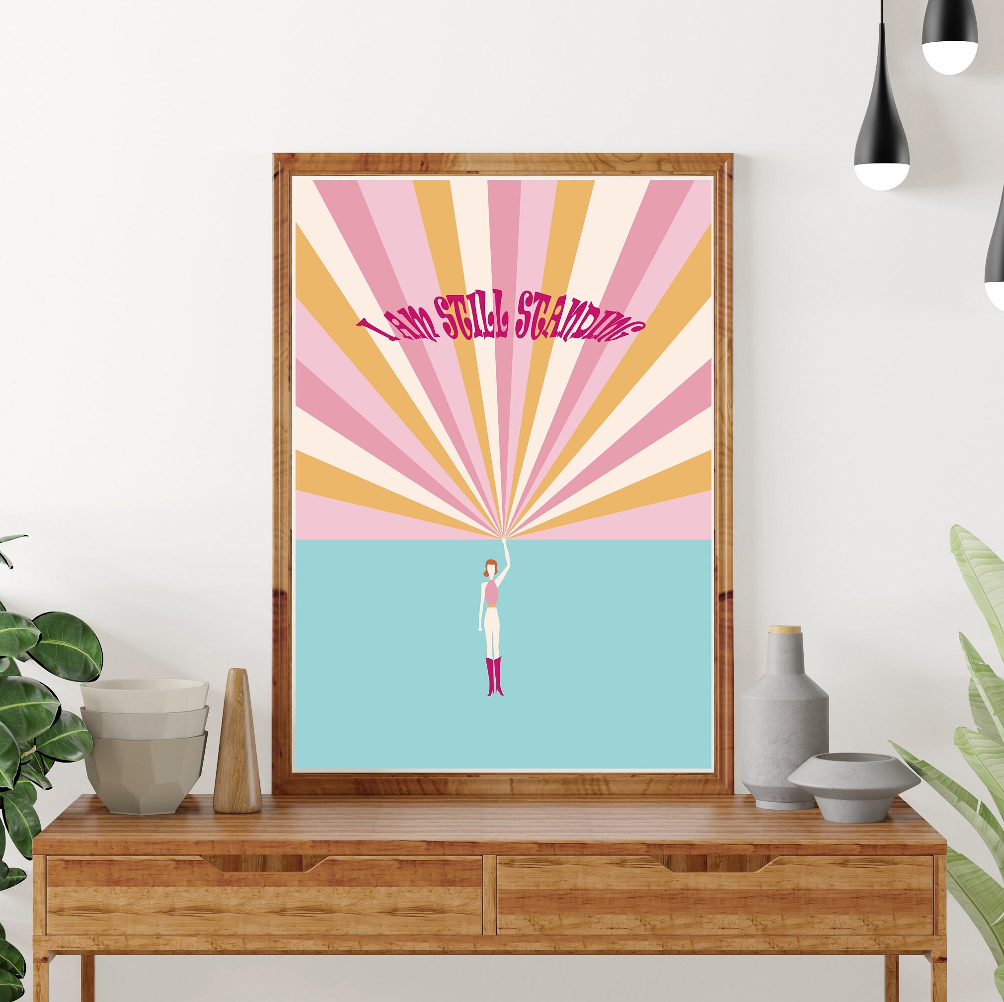 I Am Still Standing, PRINTABLE Retro Im Still Standing Motivational ...