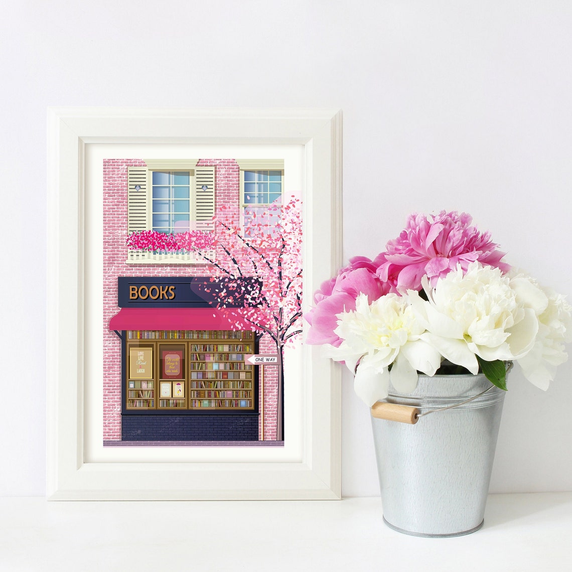 Bookstore Bookshop PRINTABLE Art Book Club Gift Reading - Etsy