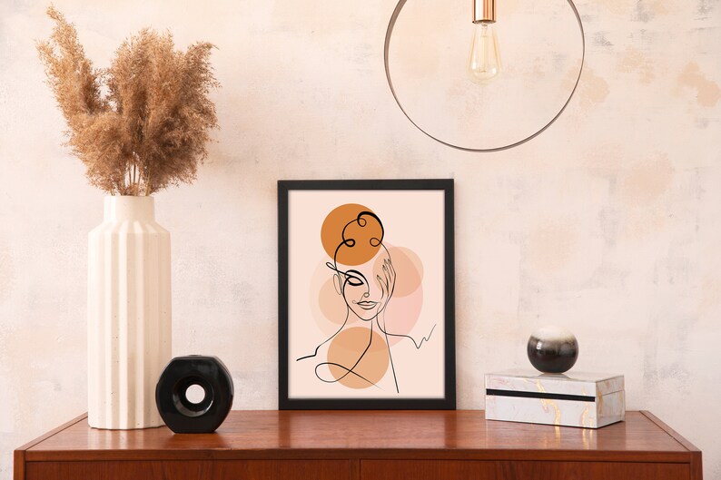 PRINTABLE Woman One Line Art, One Line Drawing, Single Line Art, Woman ...