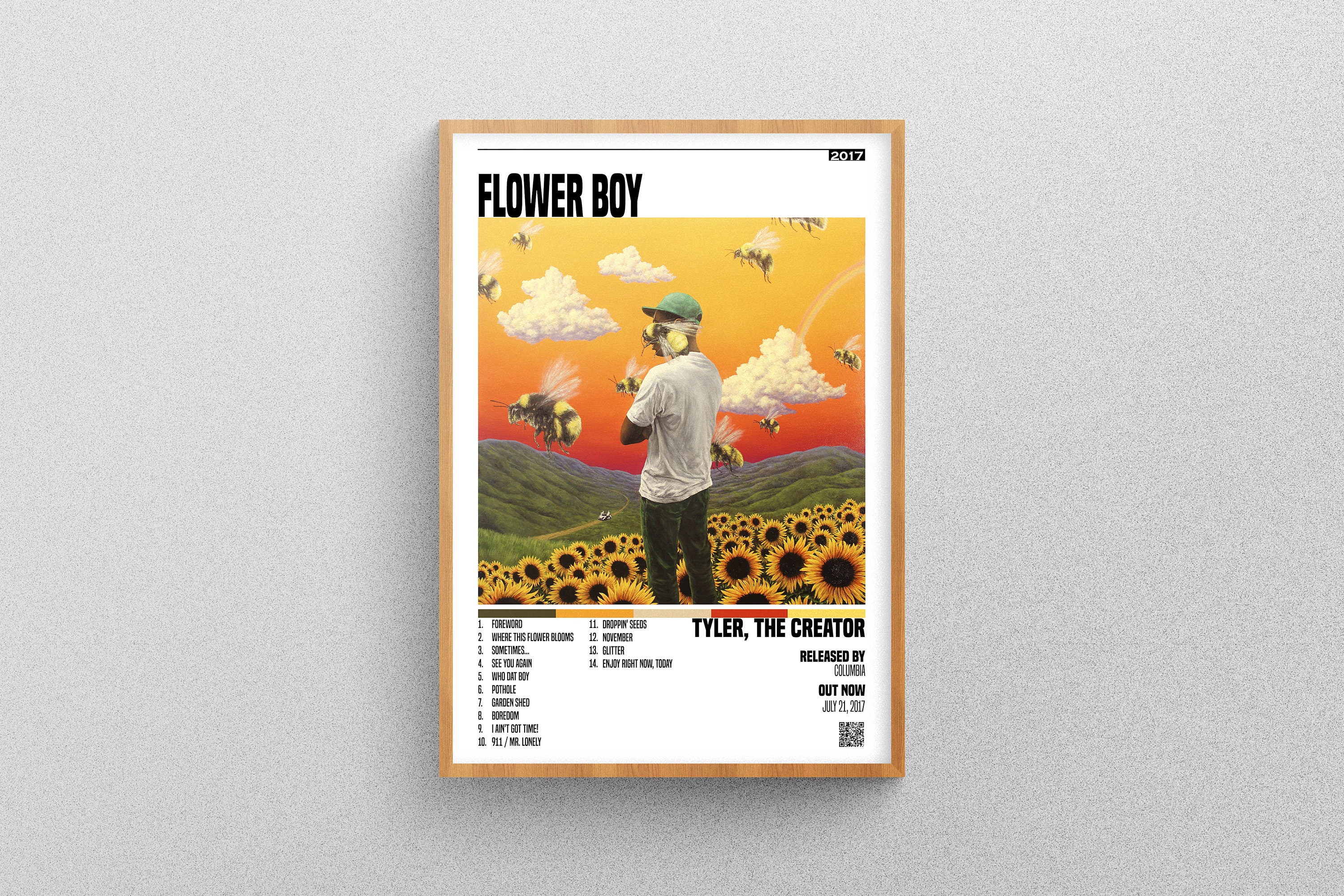 Tyler The Creator poster | Tyler The Creator | Flower Boy | Album Cover ...