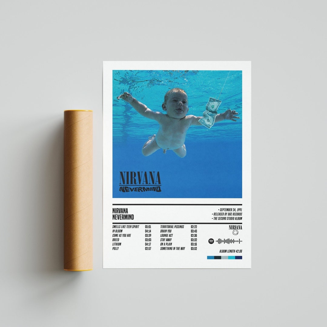 Nirvana Nevermind Poster Album Cover Posters Nirvana - Etsy