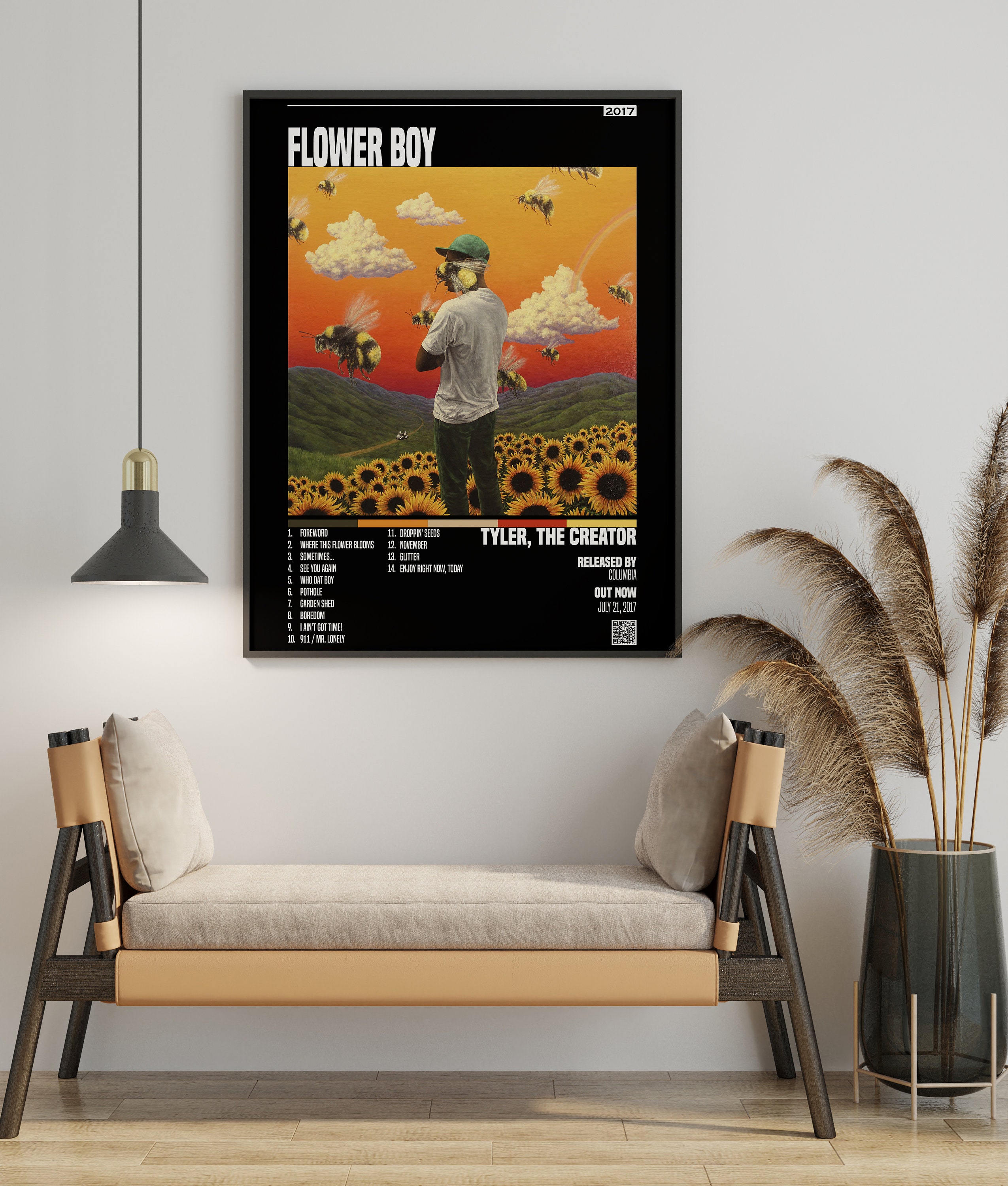 Tyler The Creator poster | Tyler The Creator | Flower Boy | Album Cover ...