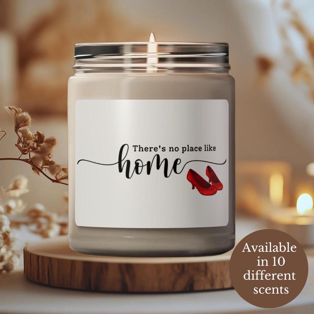 There's No Place Like Home Scented Candle, Wizard of Oz Candle, Ruby Red Slippers Candle ...