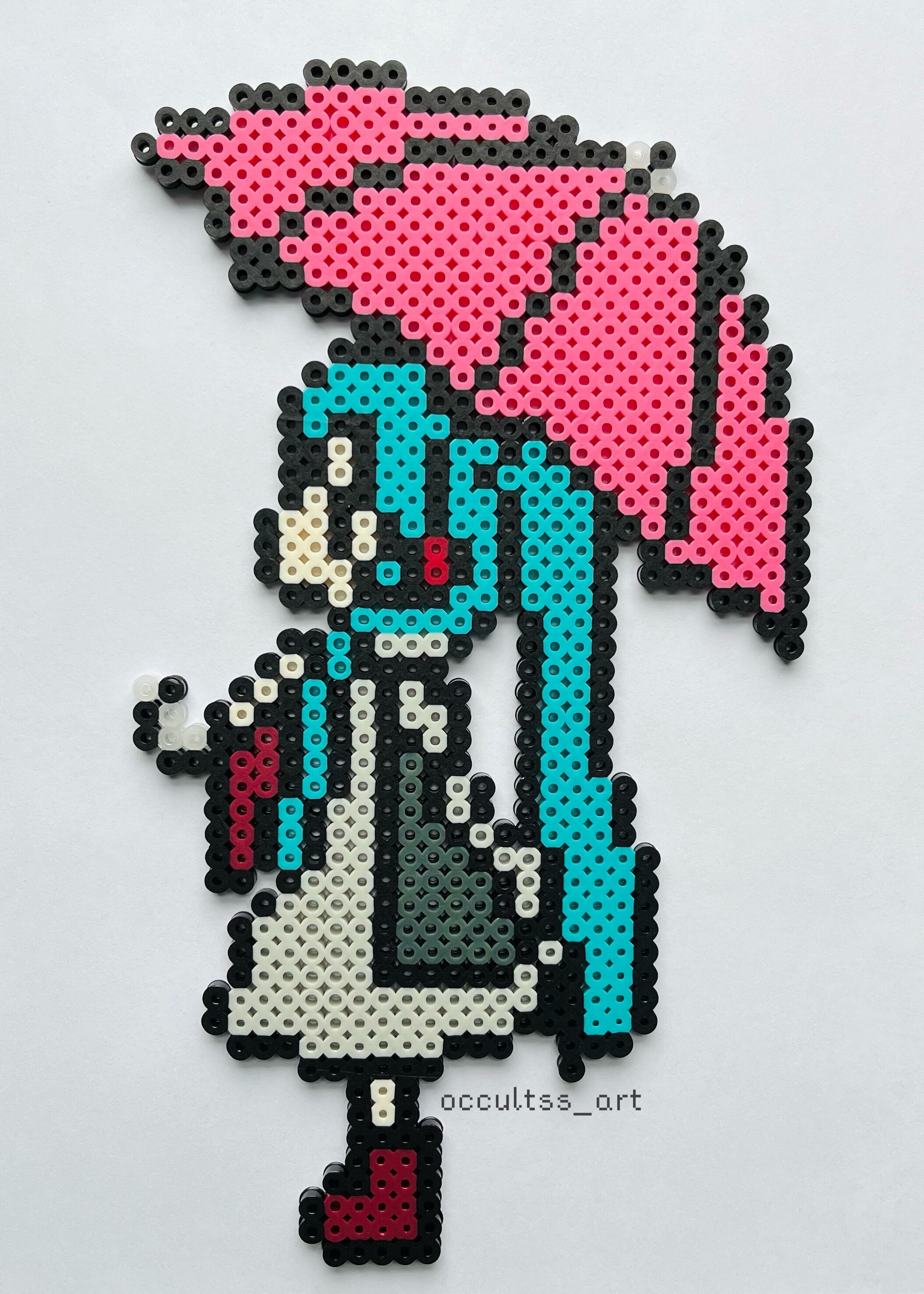Hatsune Miku Perler Bead Sprite - Etsy
