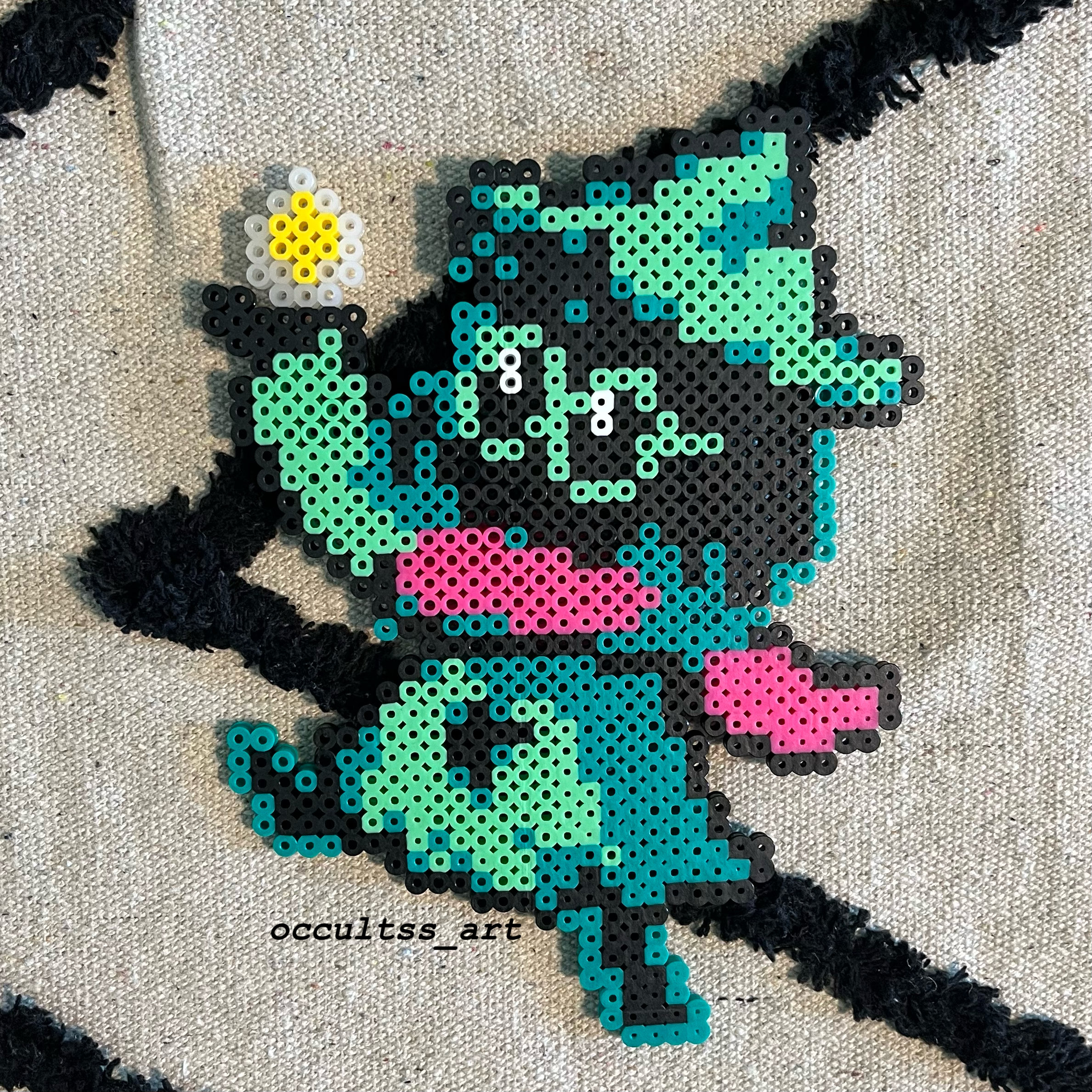 Ralsei Deltarune Perler Sprite sparkle Vers. - Etsy