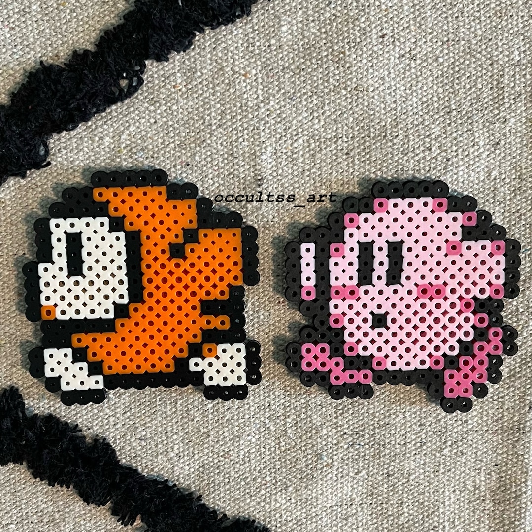 Kirby and Waddle Dee Matching Perler Sprites - Etsy