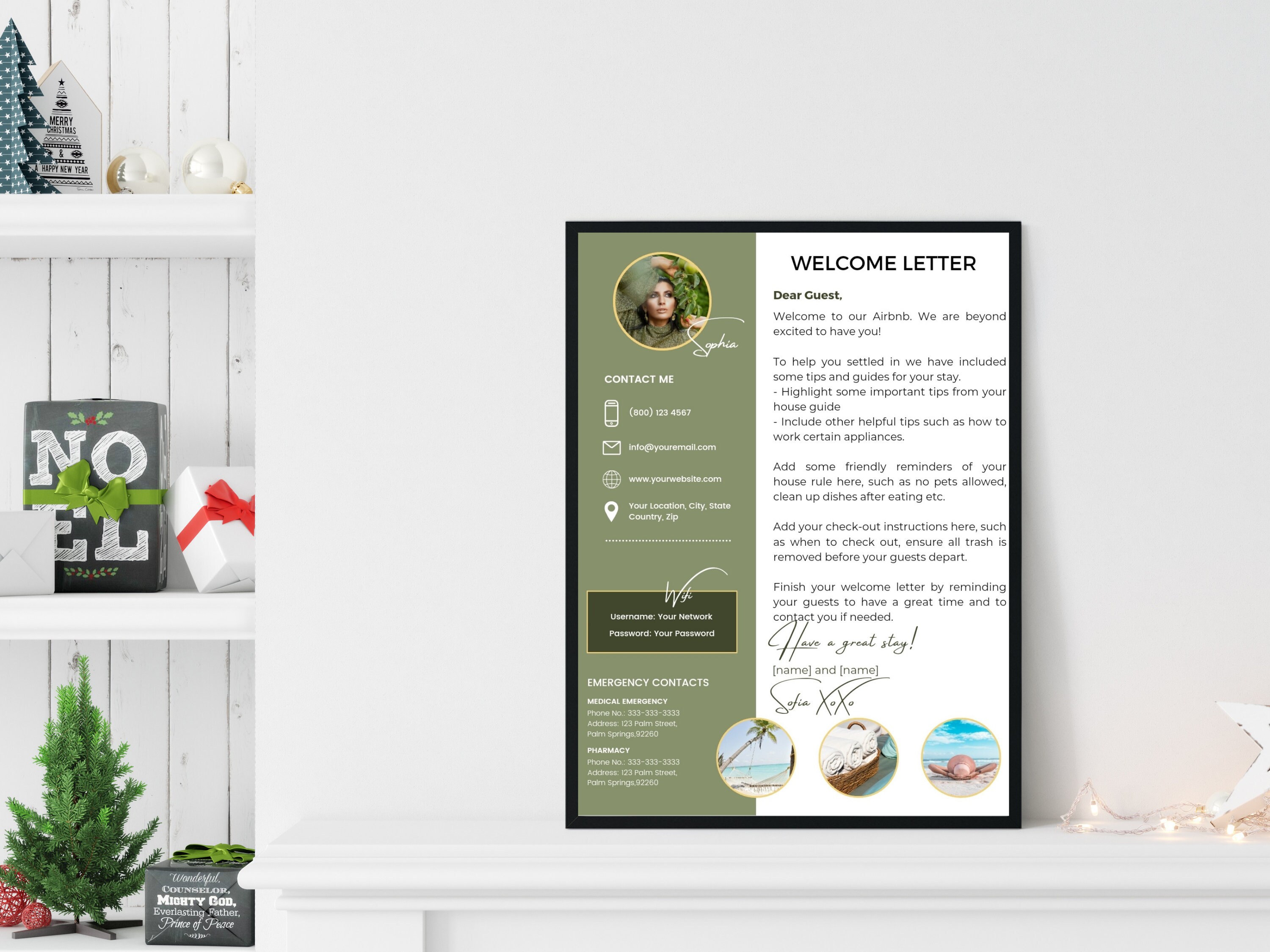 Airbnb Welcome Letter Template, Editable Canva Welcome Guide, Airbnb ...