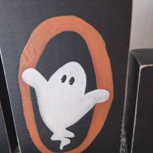 Halloween Wood BOO Blocks, Handpainted. Halloween Decor, Gift. Fall ...