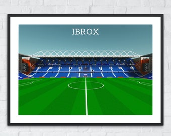 Ibrox Stadium Print - Etsy UK