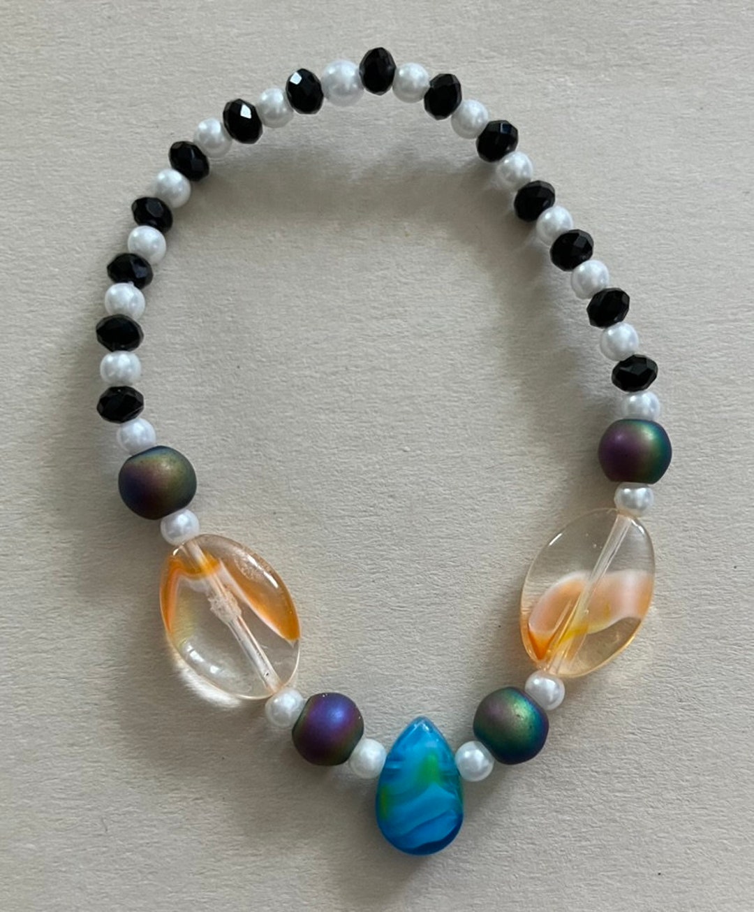 Multi-color Beaded Bracelet, Beaded Bracelet, Handmade Jewelry ...