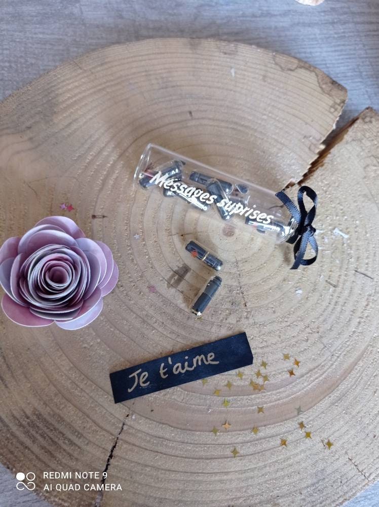 Glass Fiol With Customizable Capsule Message - Etsy