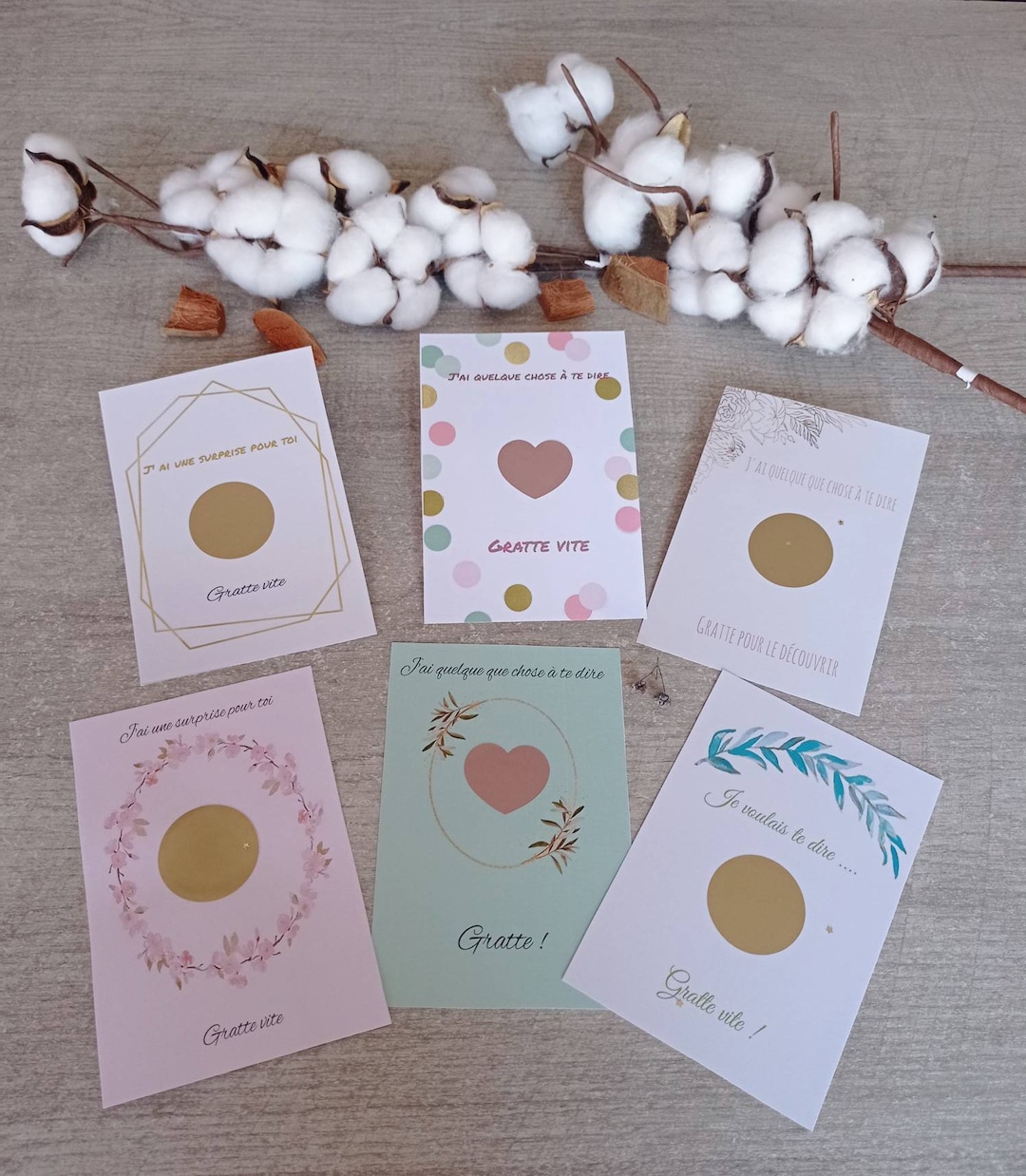 Carte à gratter personnalisable avec emballage et étoiles - Etsy France