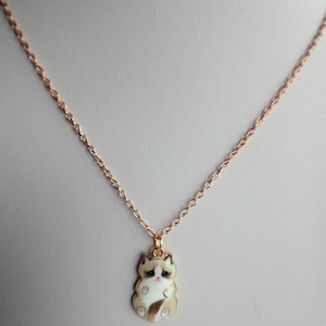 Dainty Cat Pendant/cutest Kitten Necklaces/five Little Gold Toned ...