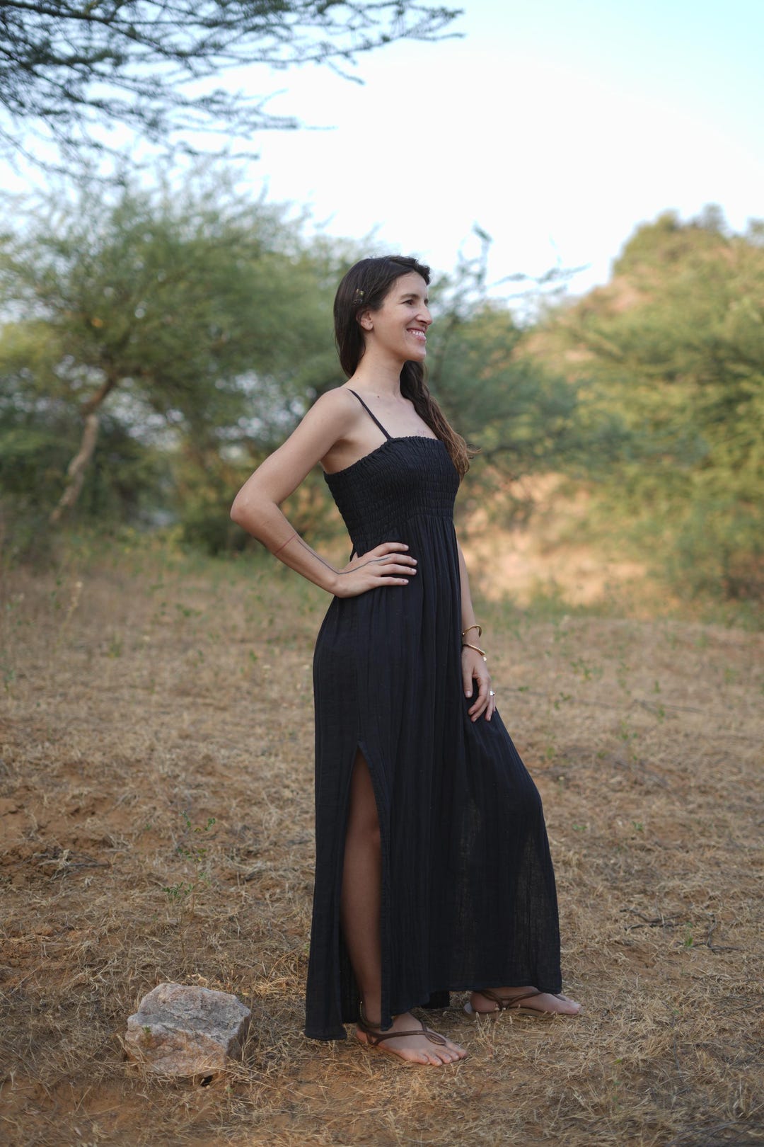 Festival Attire for Boho Goddesses,gauze Spaghetti Strap Dress, Boho ...