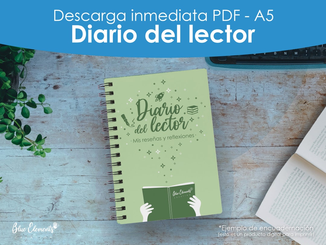 Diario del lector IMPRIMIBLE / Diario de lectura / Planificador de ...