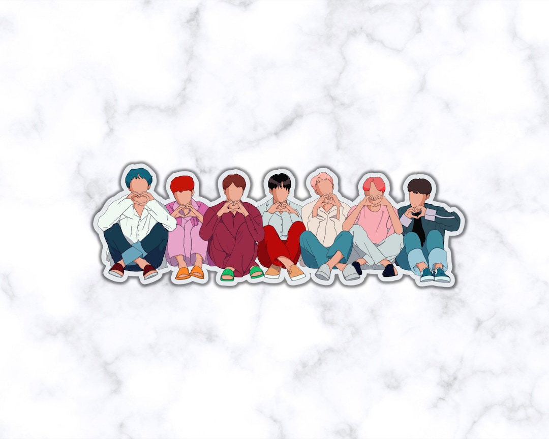 BTS Finger Heart BTS Stickers Bangtan Boys Gift for BTS - Etsy