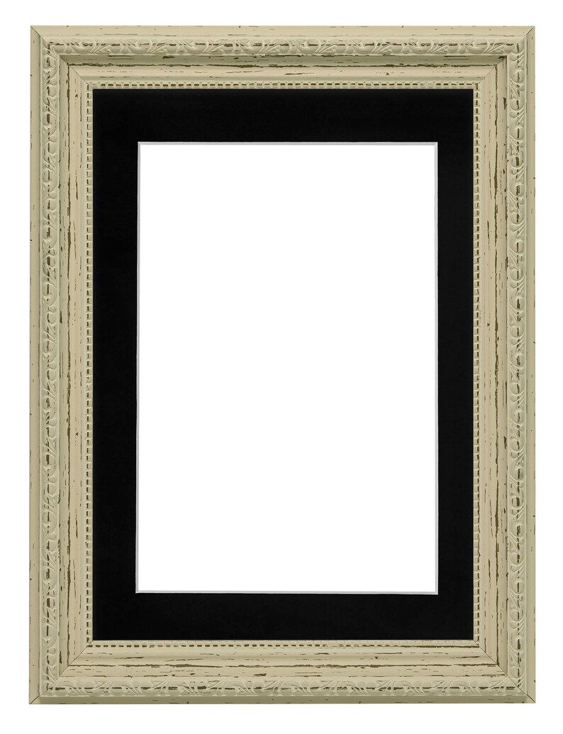 Ornate Swept White Distressed Shabby Chic Traditional Mounted Bespoke ...