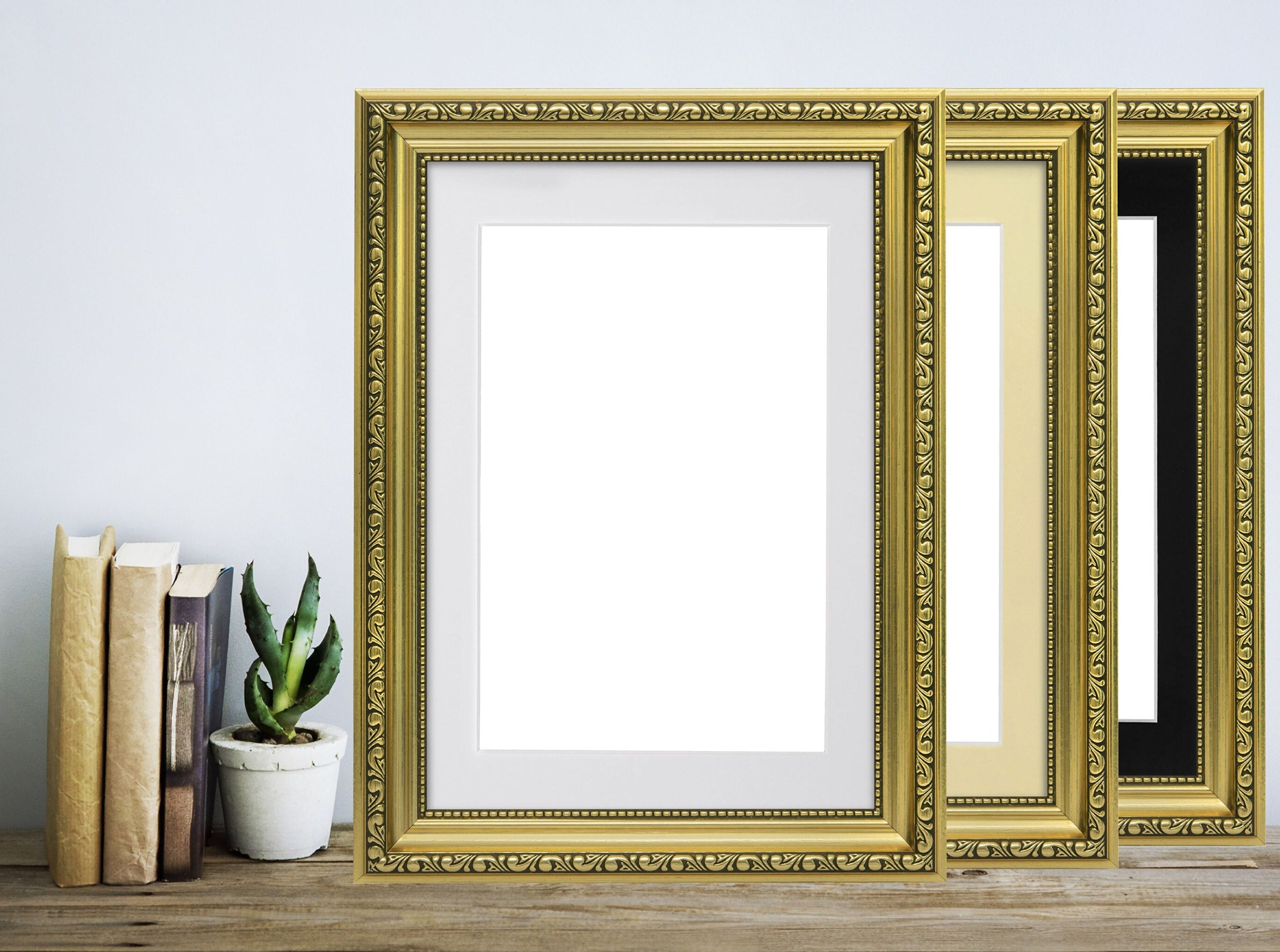 A4 picture frame gold store