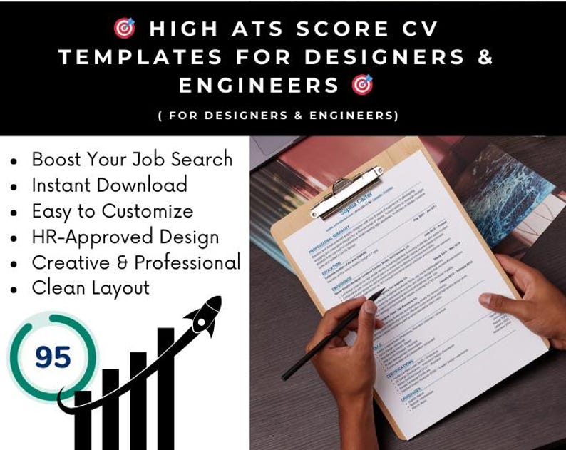 Ultimate CV Templates for Designers Engineers Ats-optimized & Hr ...