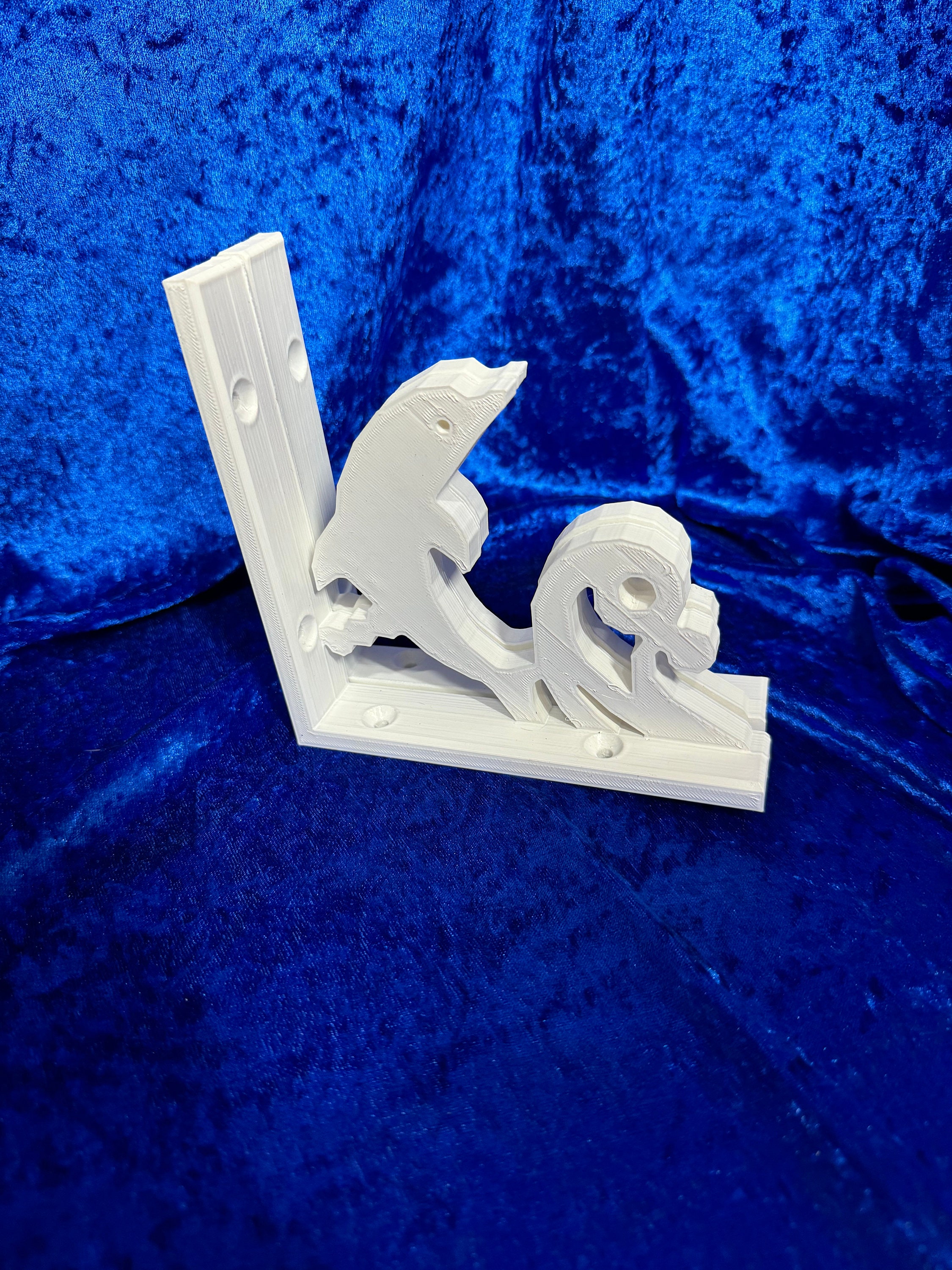 Dolphin Shelf Brackets 3D Printed - Etsy