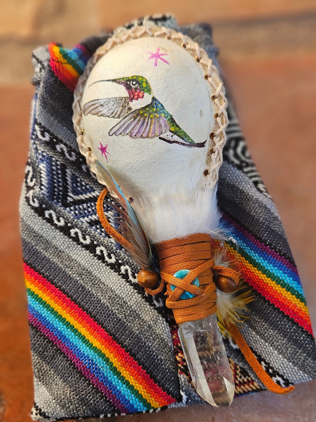 Crystal Magical Andes Instrument Maraca Rattle With Soft Snake Sound ...