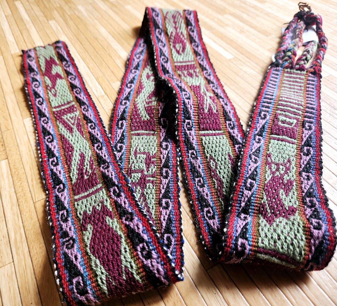 Handwoven Chumpi Protection Belt for Solar Plexus Andean Symbology ...
