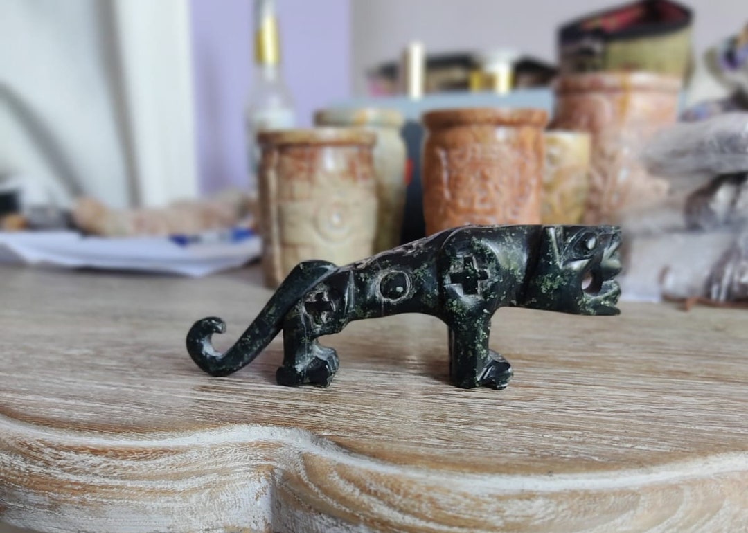 Unique Stone Carved Jaguar Chakana Huachuma Uilka Code Mountains Apus ...