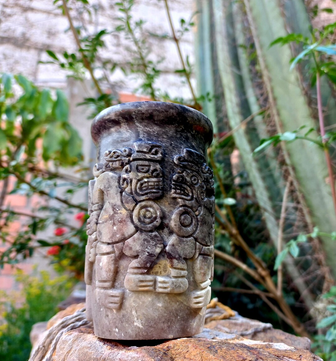 Stone Carved Codified Chavin De Huantar Cups Made by Medicine Guide ...