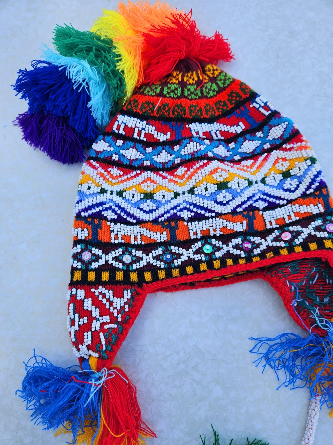 Chakana Eagle Aguila Queros Winter Hat Alpaca Wool Peruvian Mountains ...