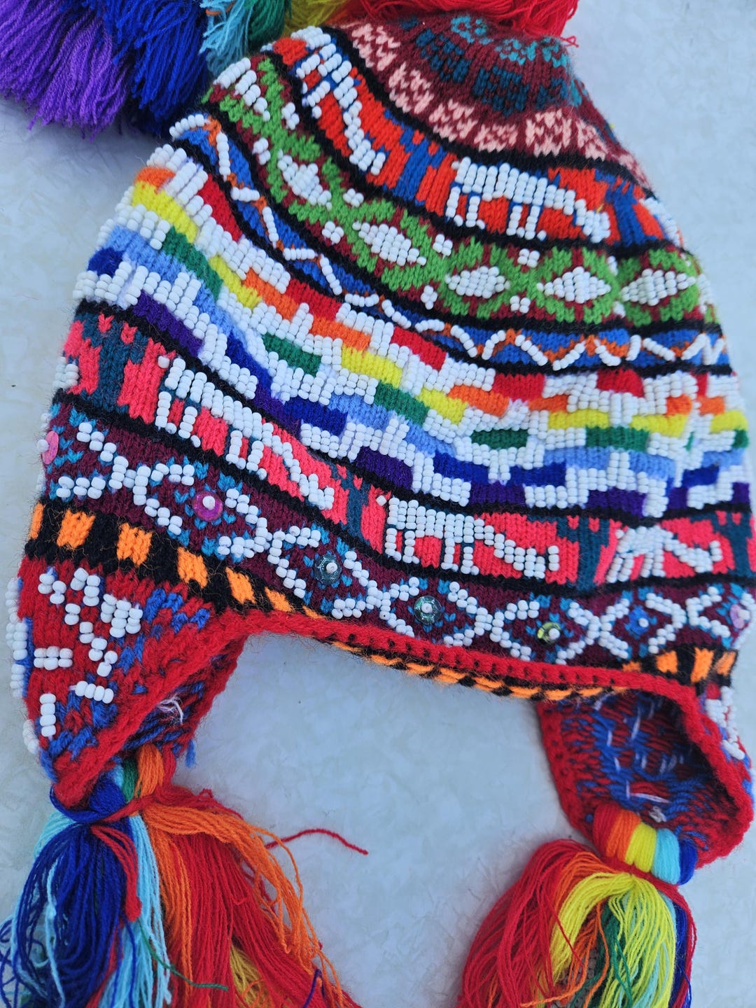 Chakana Eagle Aguila Queros Winter Hat Alpaca Wool Peruvian Mountains ...