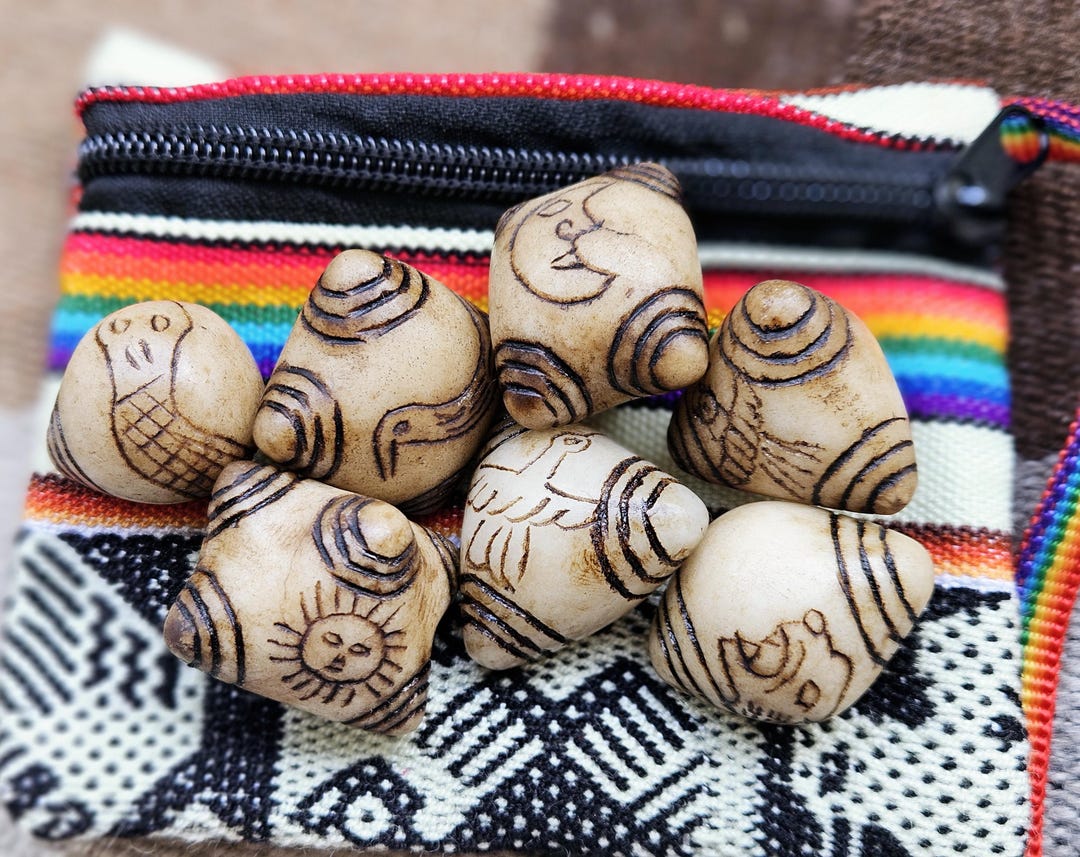 Kuyas Chumpi Shamanic Stones With Andean Codes Symbols Chakra Healing ...