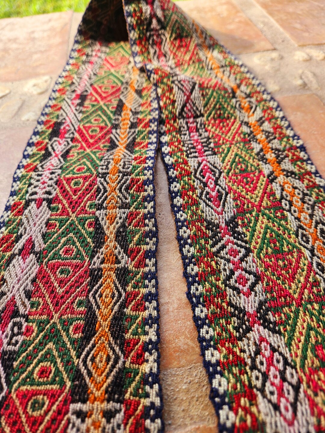 Wide and Long Traditional Handwoven Chumpi Protection Belt Andean ...